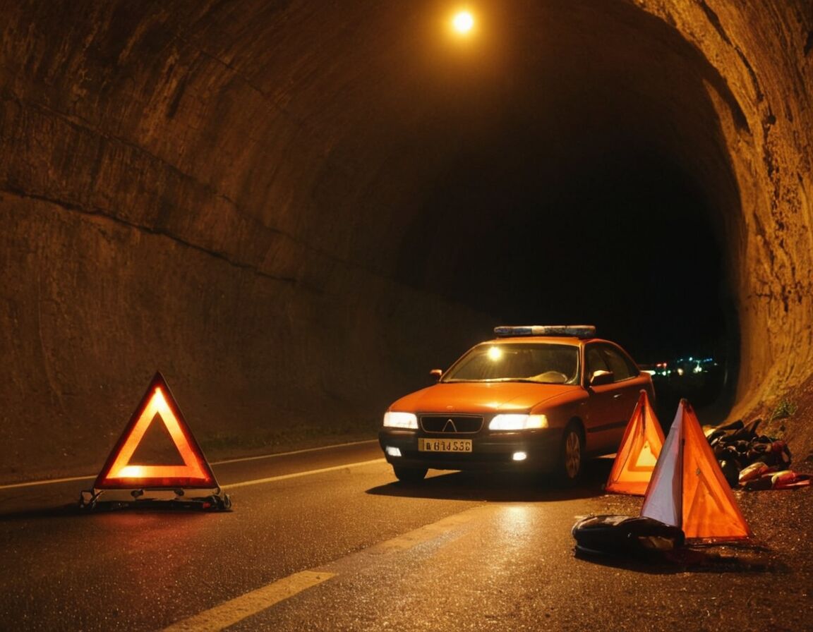 Erstaunlich Sie Bemerken Im Tunnel Einen Unfall Was Ist Zu Tun Bilder